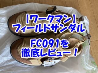 【ワークマン】フィールドサンダル FC091をレビュー！釣りに最適？